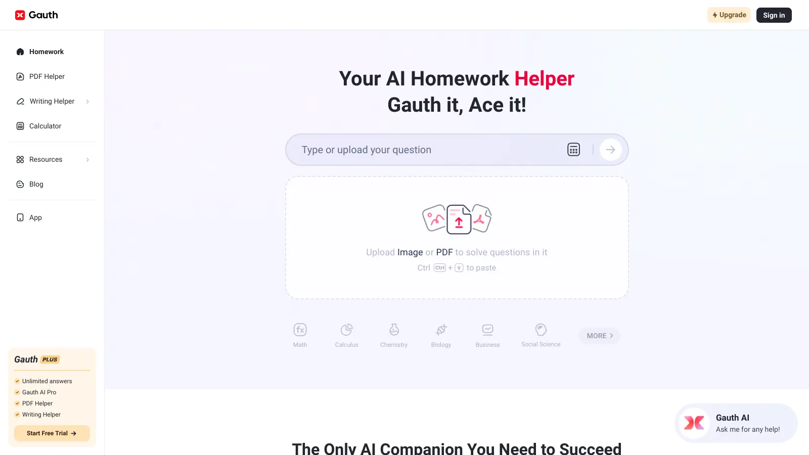 GauthMath review 2026 — ai homework solver with steps