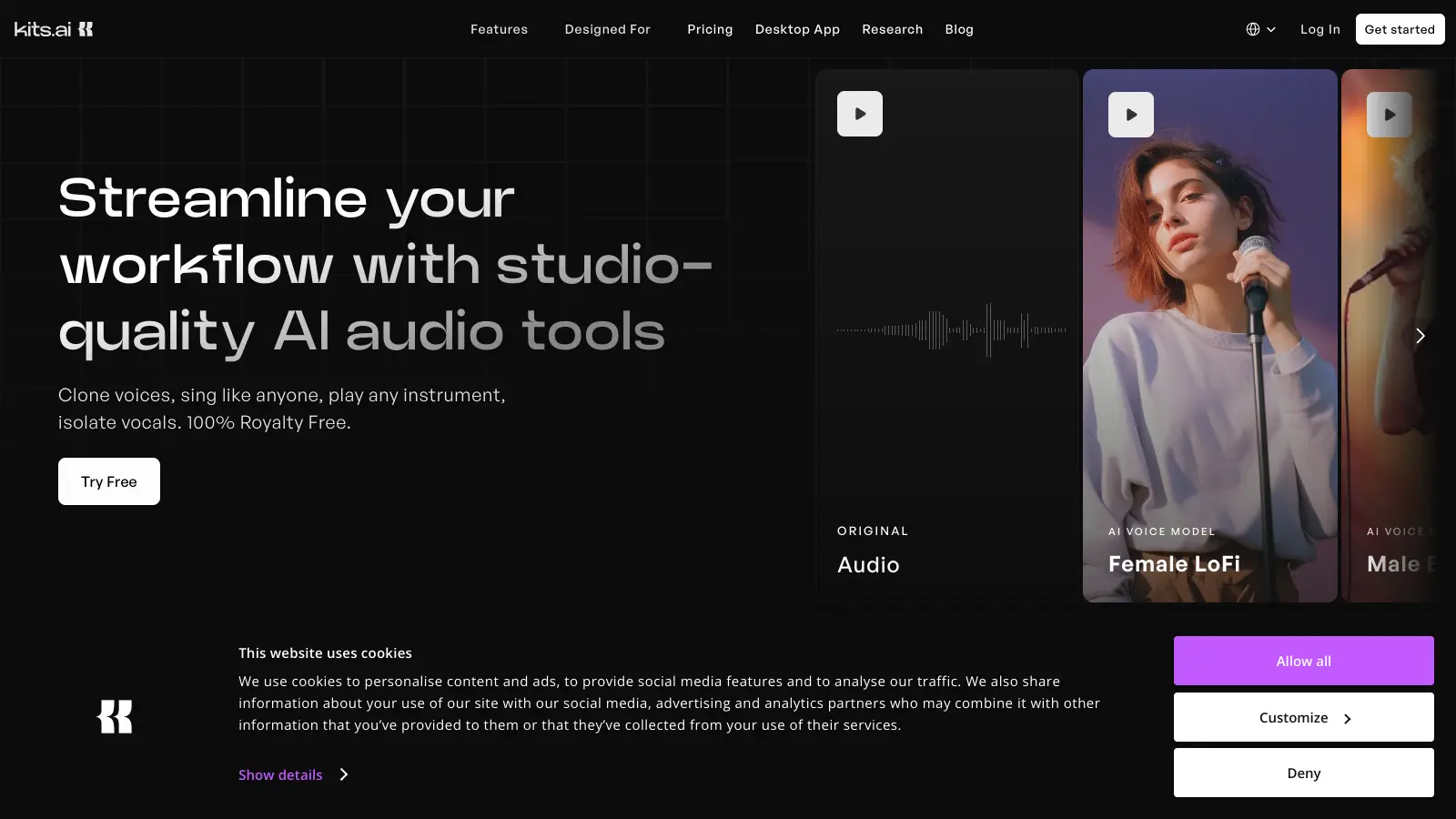 Kits AI review 2026 — ai voice generation & audio isolation